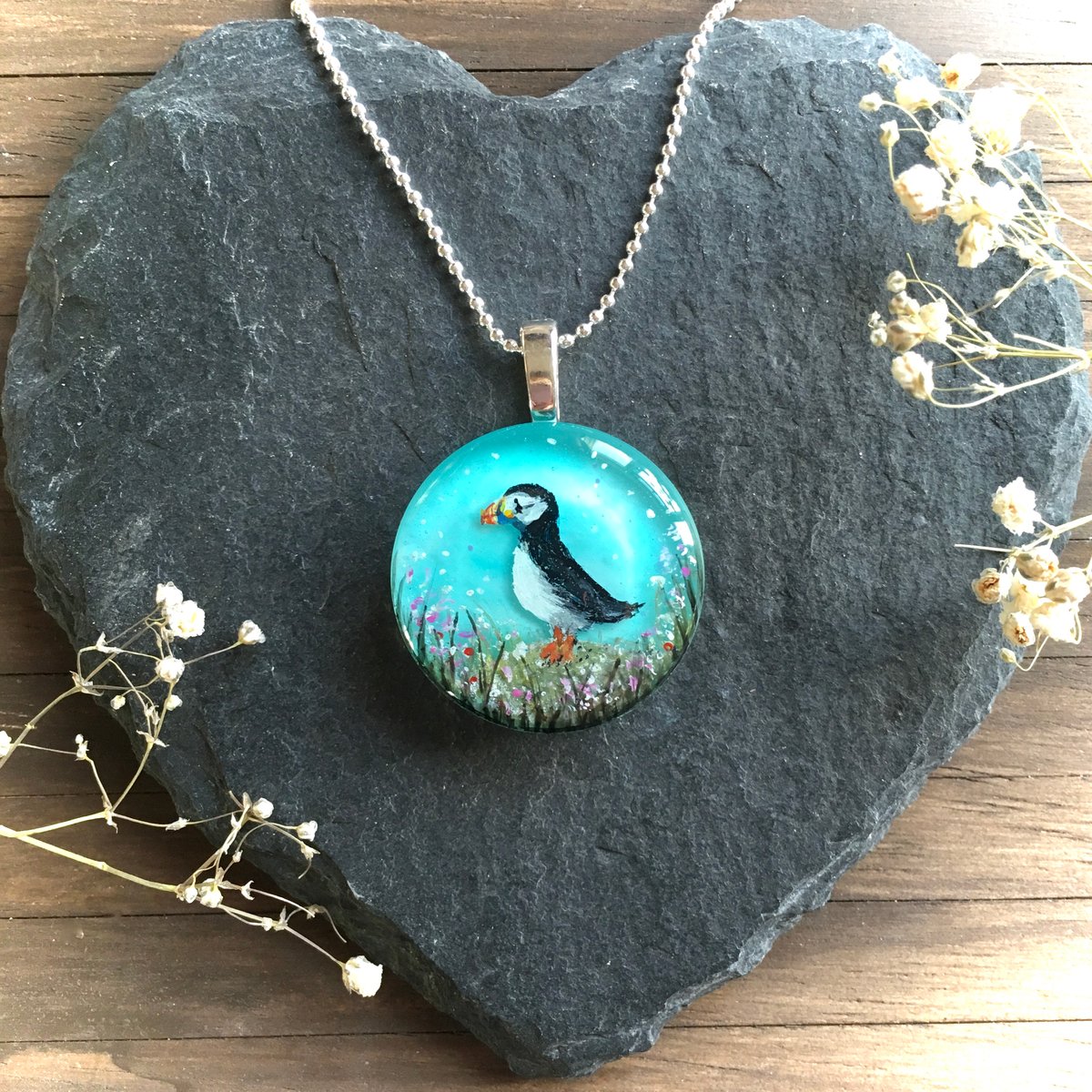 Puffin Resin Pendant | Bijou but Deadly