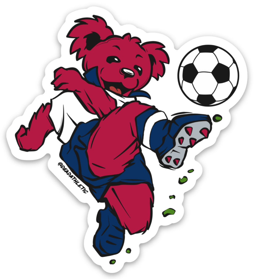 Soccer Dead Bear Sticker | 9th Inning Jams