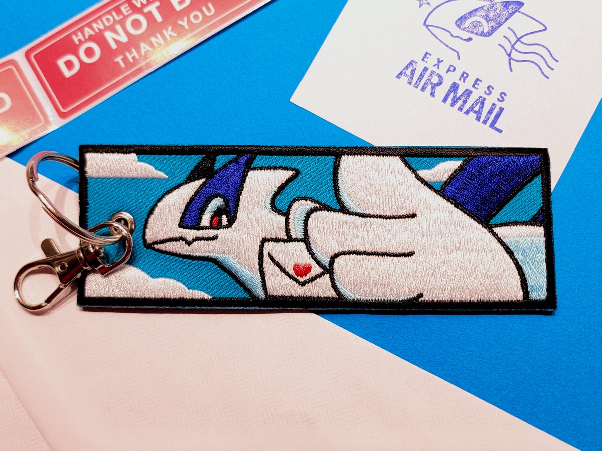 Embroidered Mail Keychain | Bleucan