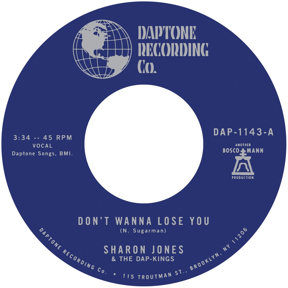 Sharon Jones & The Dap Kings- Don't Wanna Lose You b/w Don't Give A ...