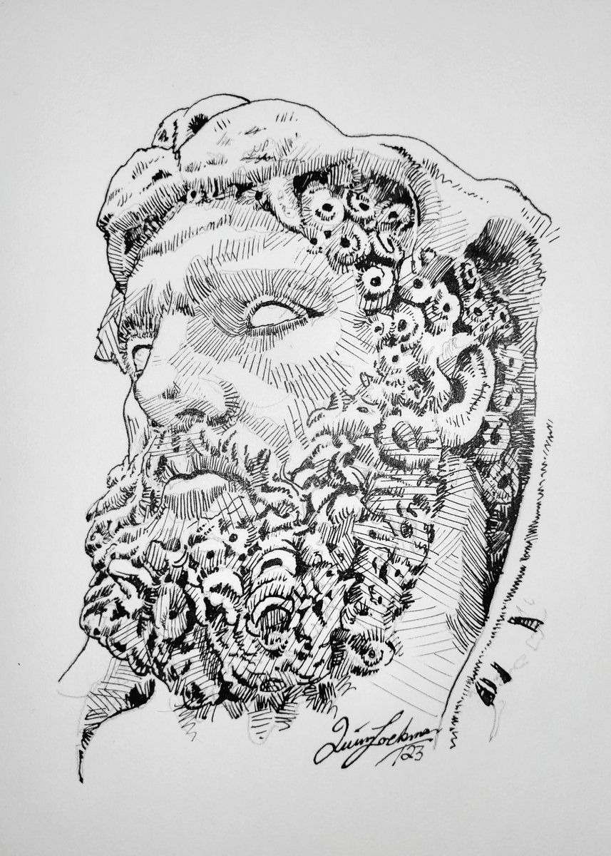 Hercules (portrait of a statue) | Quinn Lockman