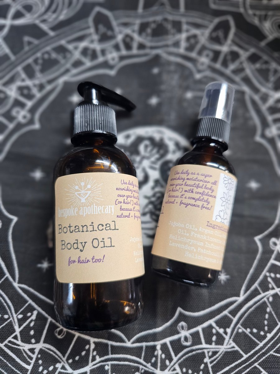 ️N E W ️ Botanical Body oil - 2 oz. & 4 oz. pumper | Bespoke Apothecary ...
