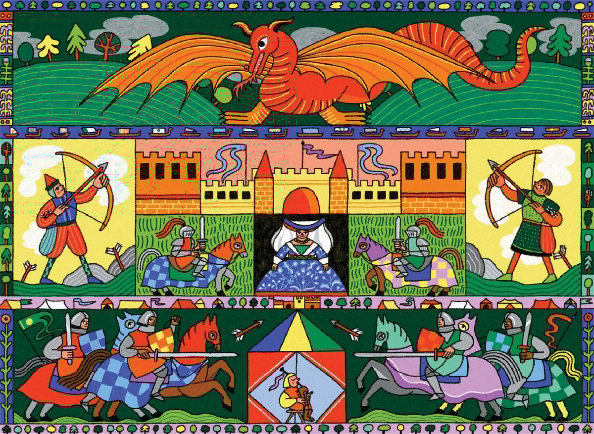 Medieval Battle Print | Ayshatengiz