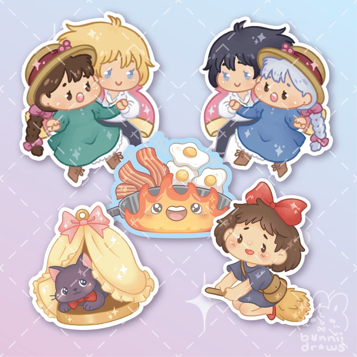 Ghibli Stickers | Bunnii Draws