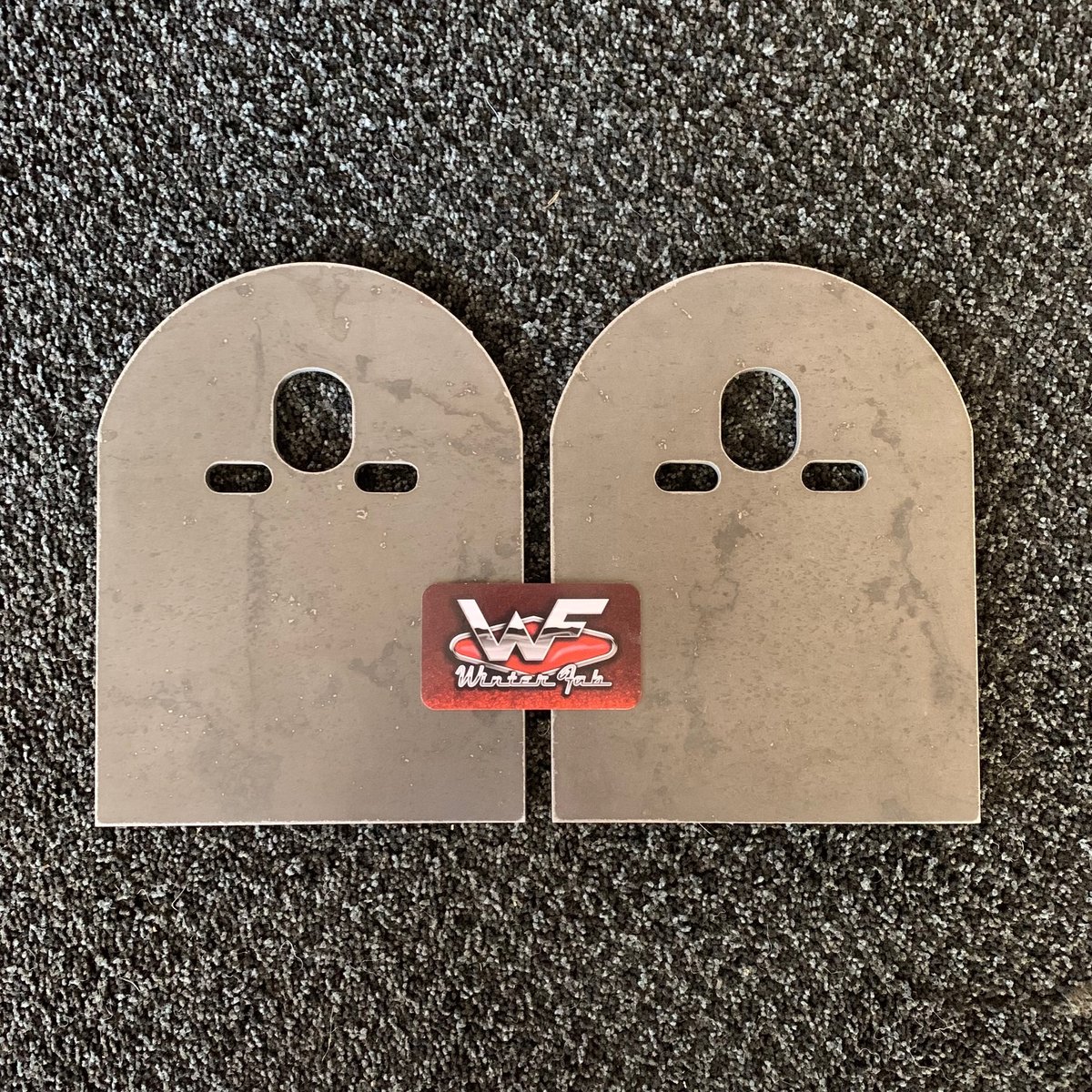 Rear Bridge Plates - Pair - Plain | Winter Fab Online