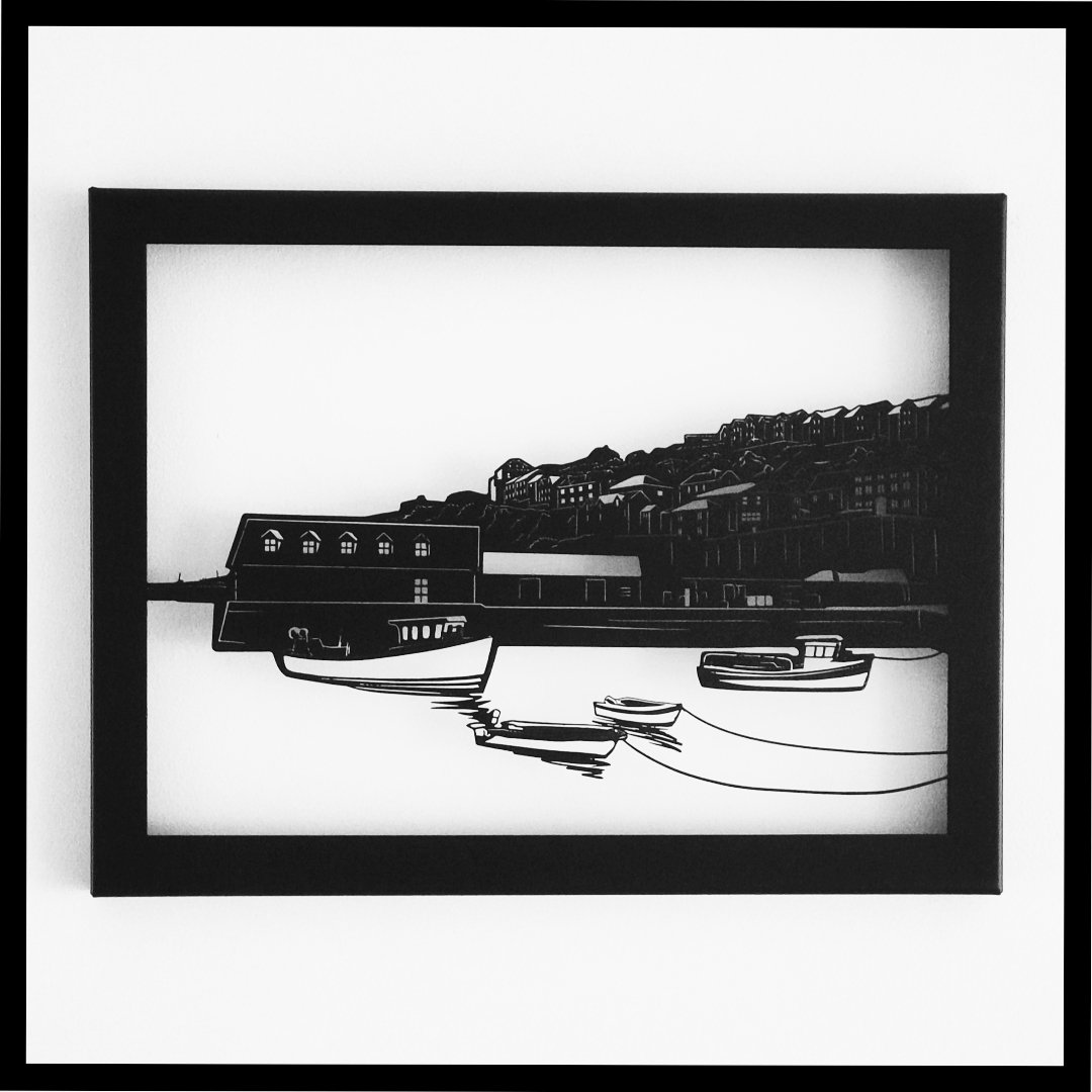 Mevagissey Harbour | Polygon Bear Cornish Design