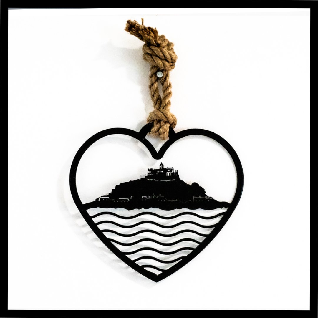 St Michaels Mount Heart | Polygon Bear Cornish Design