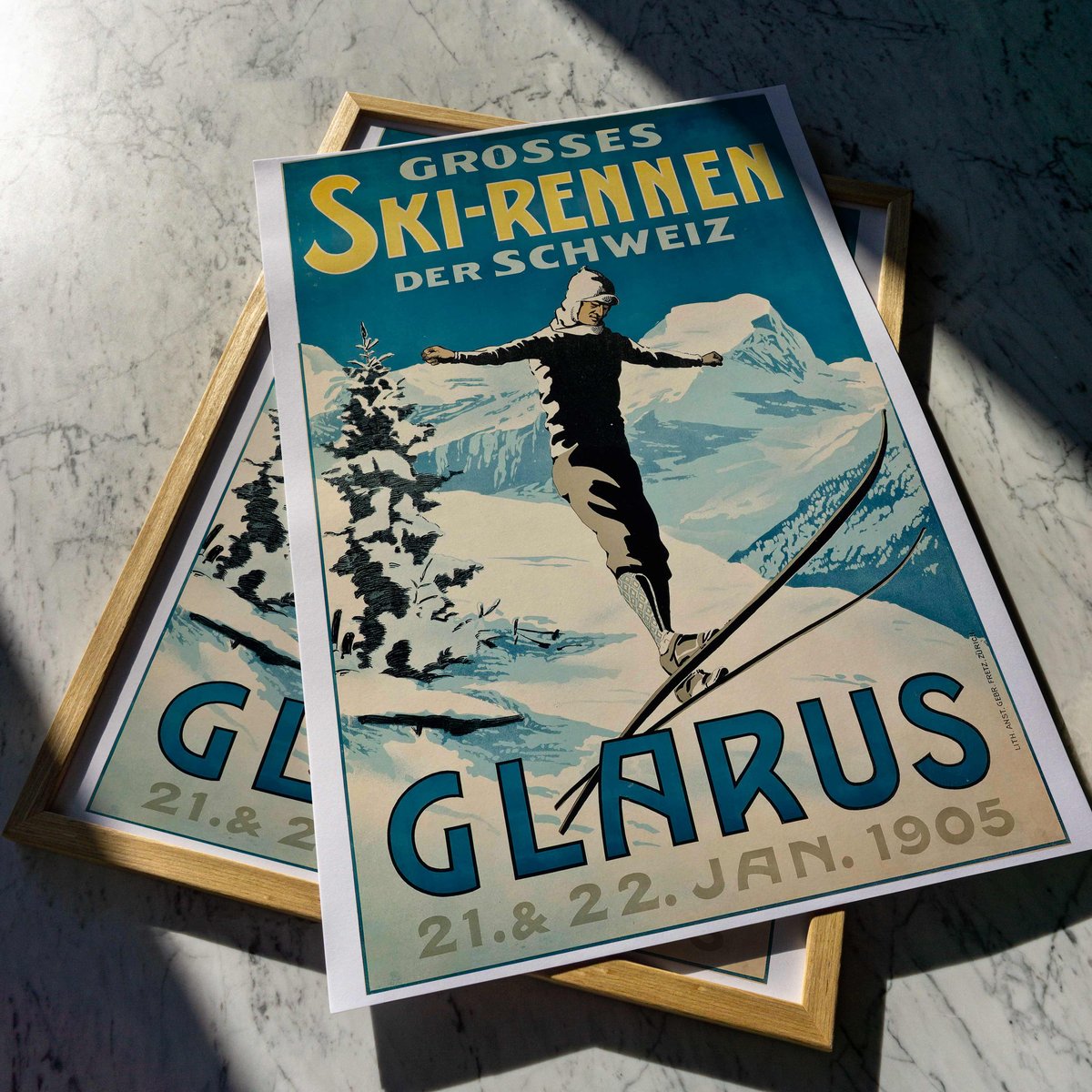 Glarus | 1905 | Travel Poster | Vintage Poster | Vintage Poster Lover