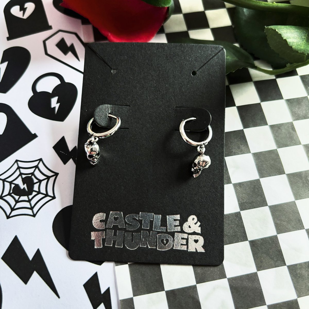 JAY - Skull Huggie Hoops | Castle and Thunder