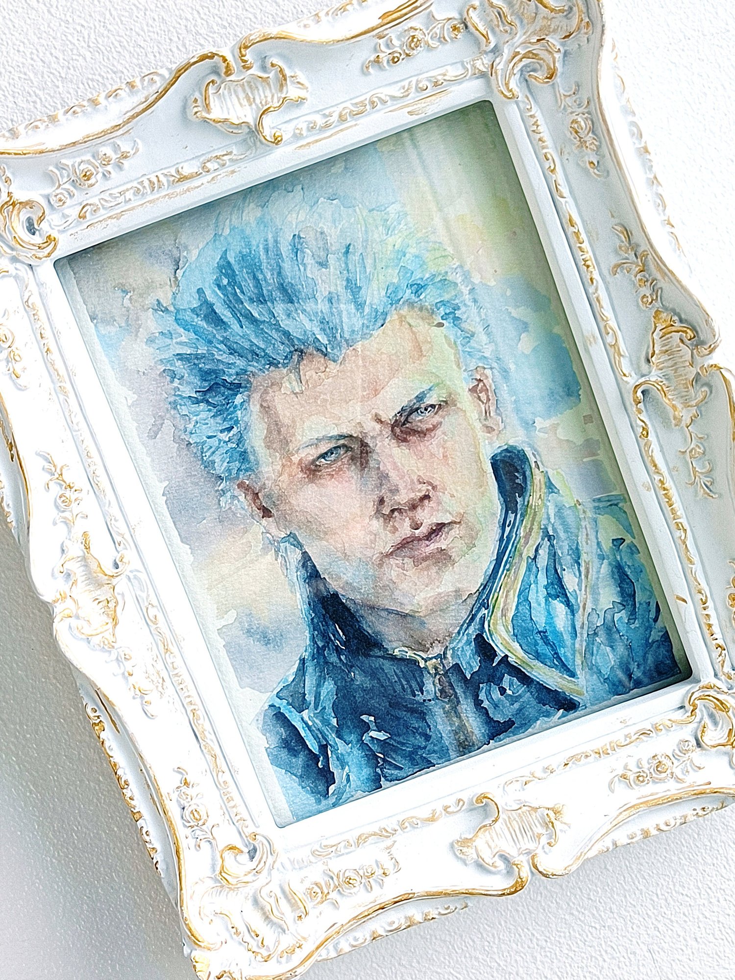 Vergil Devil May Cry art print - fanart portrait | neesedraws