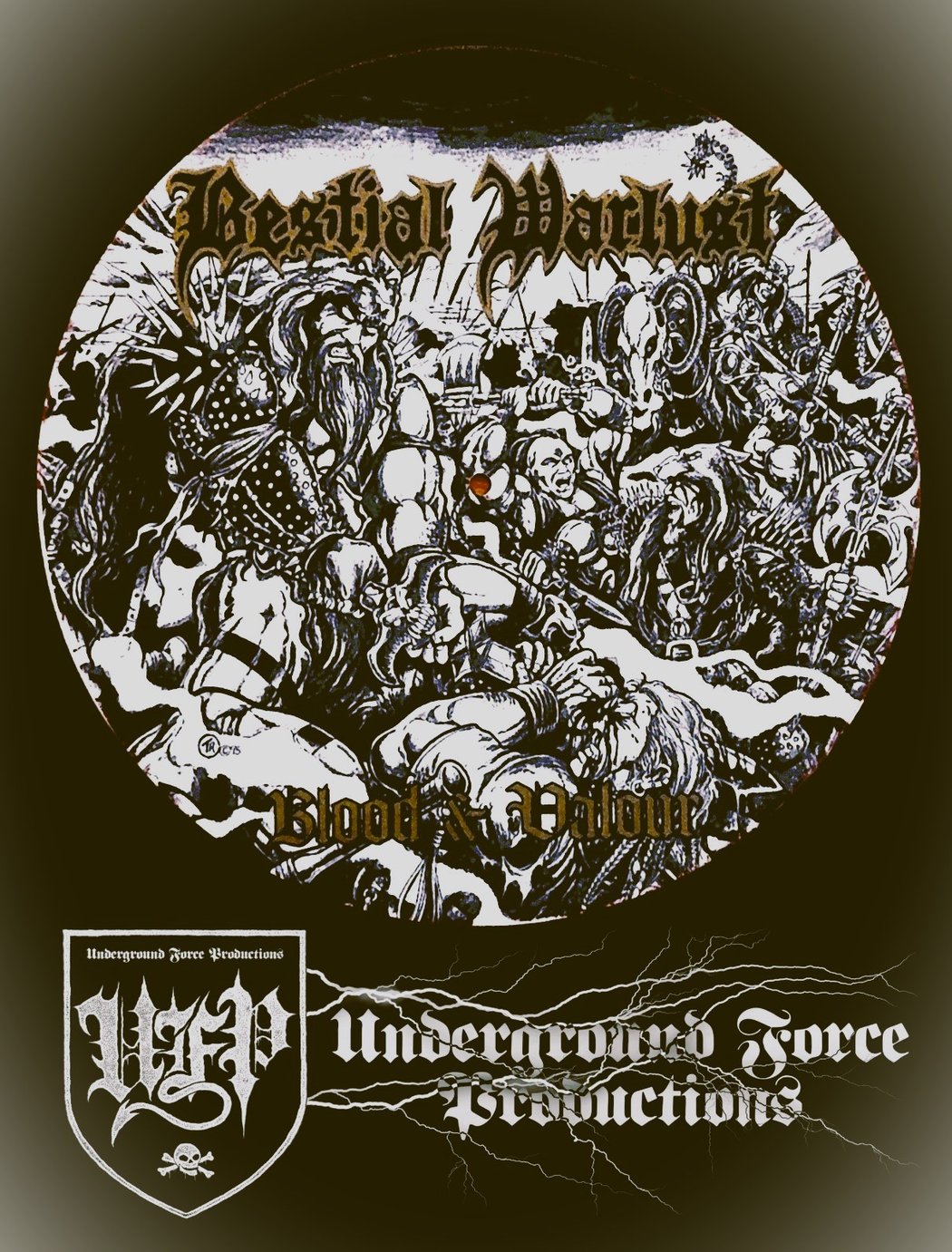 BESTIAL WARLUST - BLOOD AND VALOUR TURNTABLE SLIP MAT | Underground ...