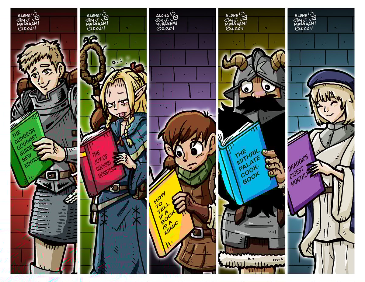 BOOKMARKS - DELICIOUS IN DUNGEON (DUNGEON MEISHI) 2024 (NEW) | Jon J ...