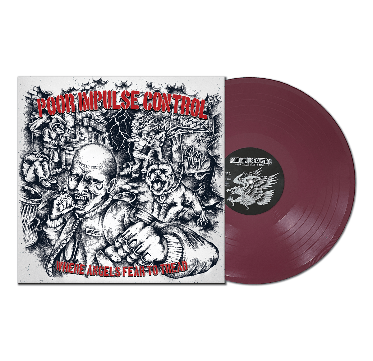 Poor Impulse Control - Where Angels Fear To Tread - LP (Oxblood)(EU)Ltd ...