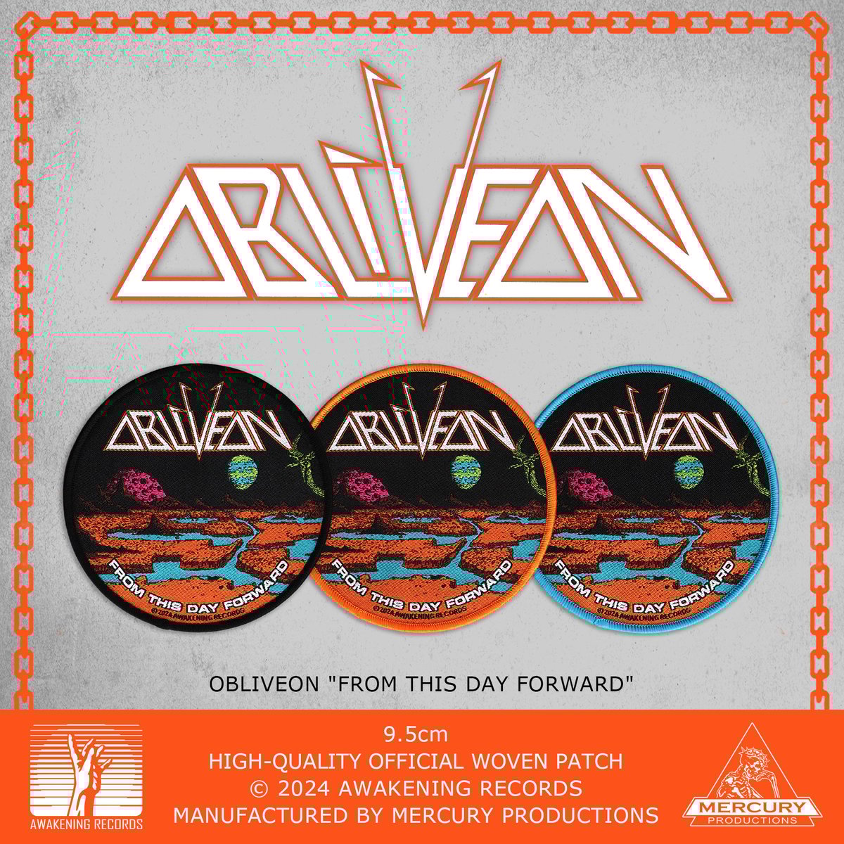 OBLIVEON - From This Day Forward [Patch] | Awakening Records
