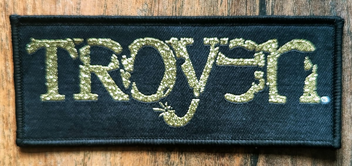 Limited Edition 12x5cm Gold Logo Patch | Official Troyen Merchandise