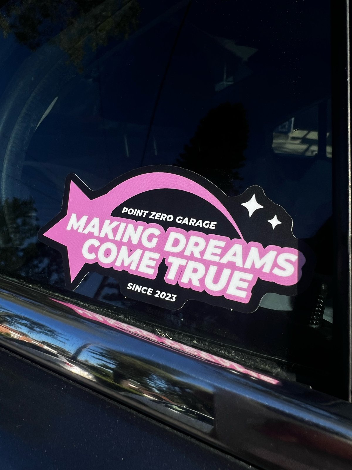 Making Dreams Come True Sticker | Point Zero Garage