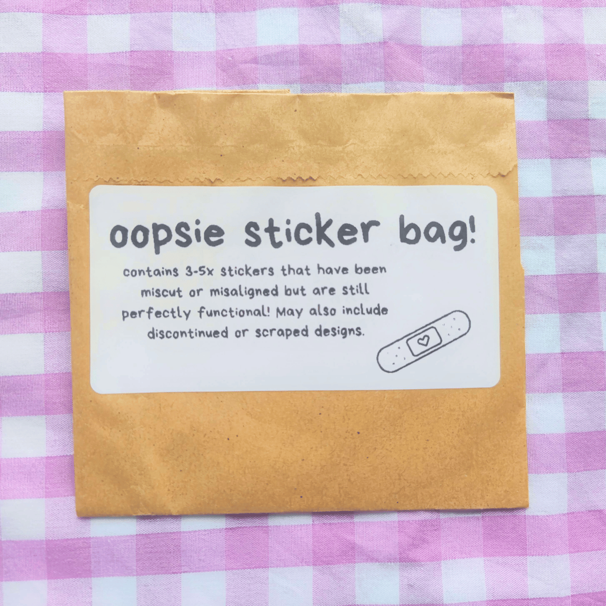 oopsie sticker bag! | hadesaur