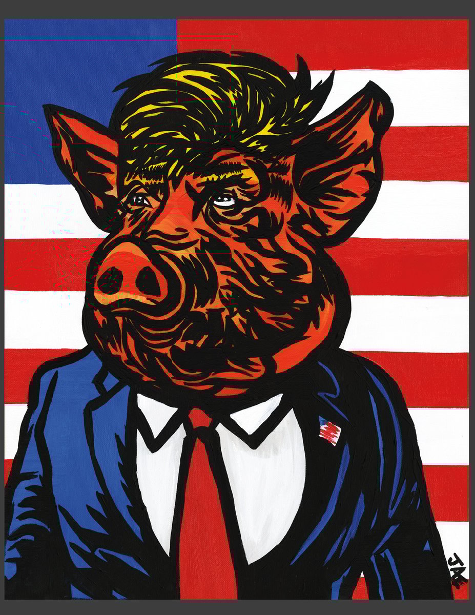 Fascist Pig | Art by Jae Burlingame