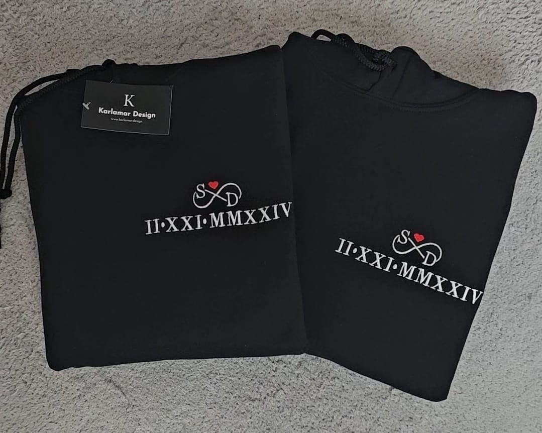 Personalised Roman Numerals and Eachothers Initials Into The Infinity ...