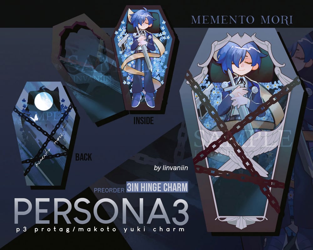PERSONA 3 HINGE CHARM | linvaniin