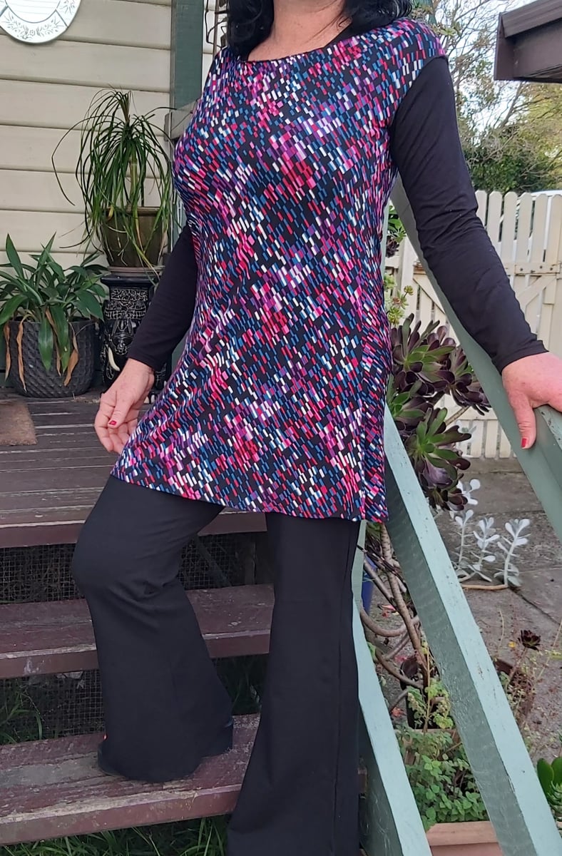 Purple static KAT Tunic | Kat Klothing