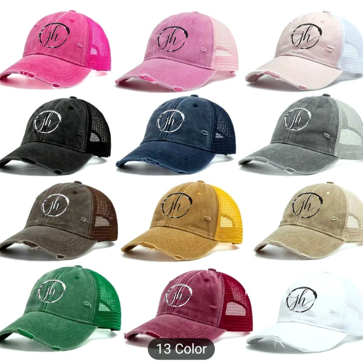 JH Brand Vintage Trucker Snap Back Hat | Beast Buys
