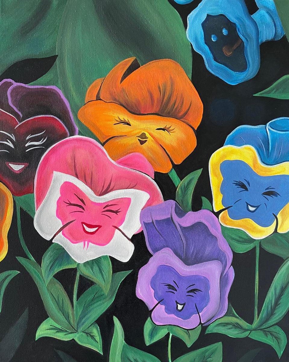 DISNEY FLOWERS ORIGINAL | Jenna Hicks Art