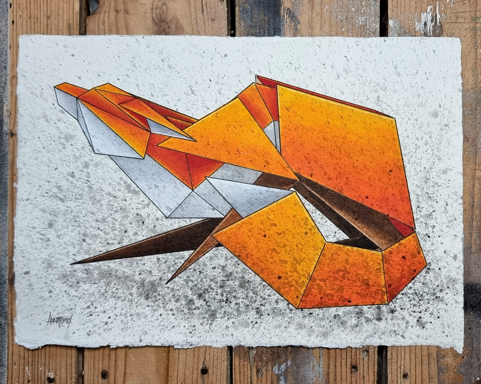 "Venus" original watercolour / ANNATOMIX