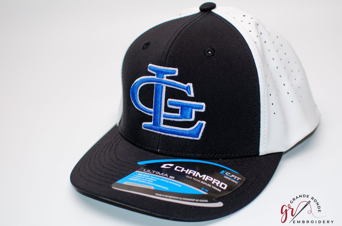 Champro Ultima Fitted Performance Cap-- Black/Black | Monkeys On The Run