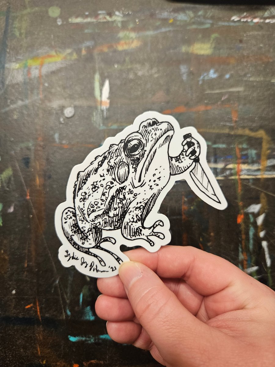 Knife Toad Sticker | Lydia Joy Palmer Art + Design