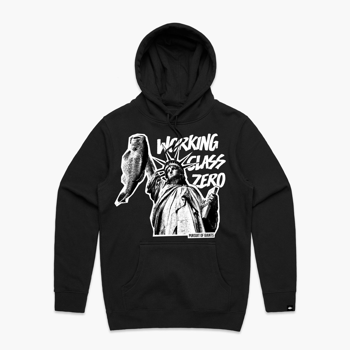 WORKING CLASS ZERO — Liberty Bass Hood (BLACK)