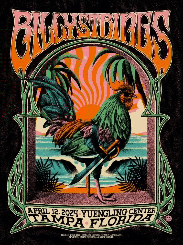 Billy Strings - Tampa 2024 Night I | Max Löffler Illustration