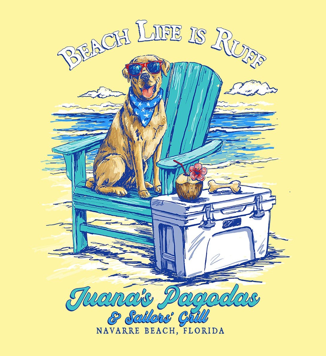 BEACH LIFE IS RUFF | Juana Shop