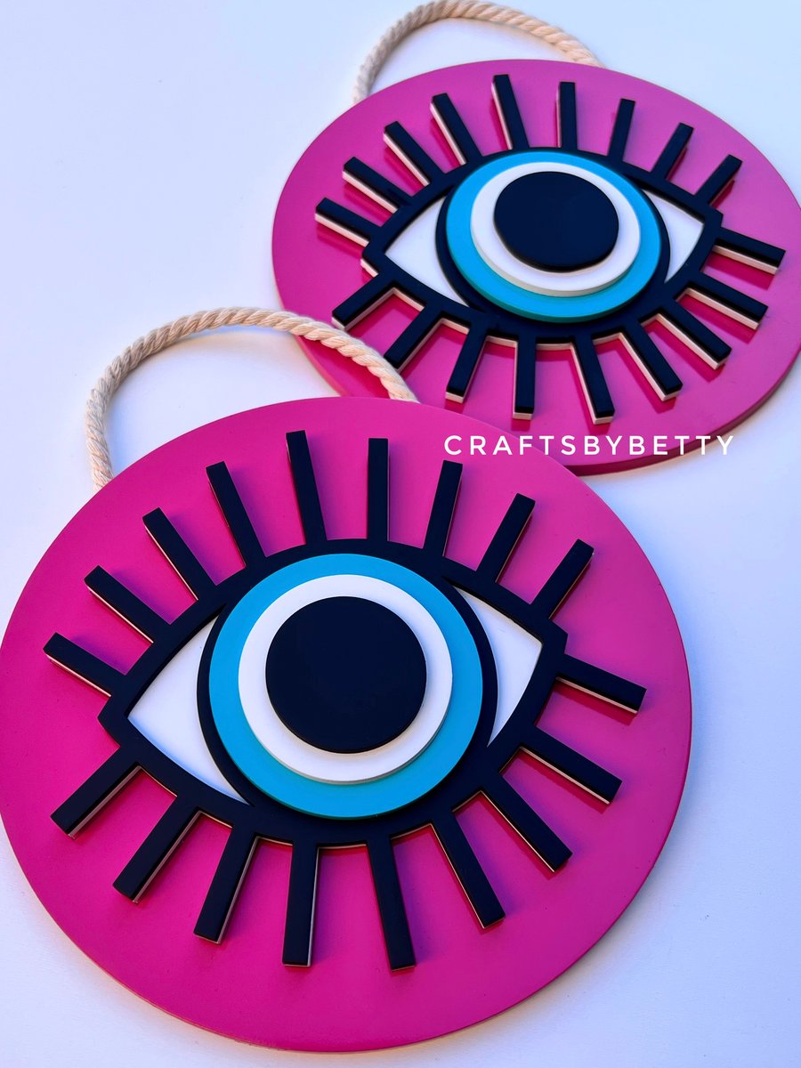 EVIL EYE PLAQUE LASER CUT FILE | Crafts By Betty