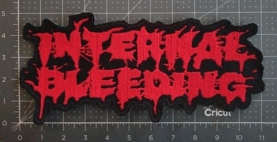 Internal Bleeding (band) back patch | Murder Machine Clothing