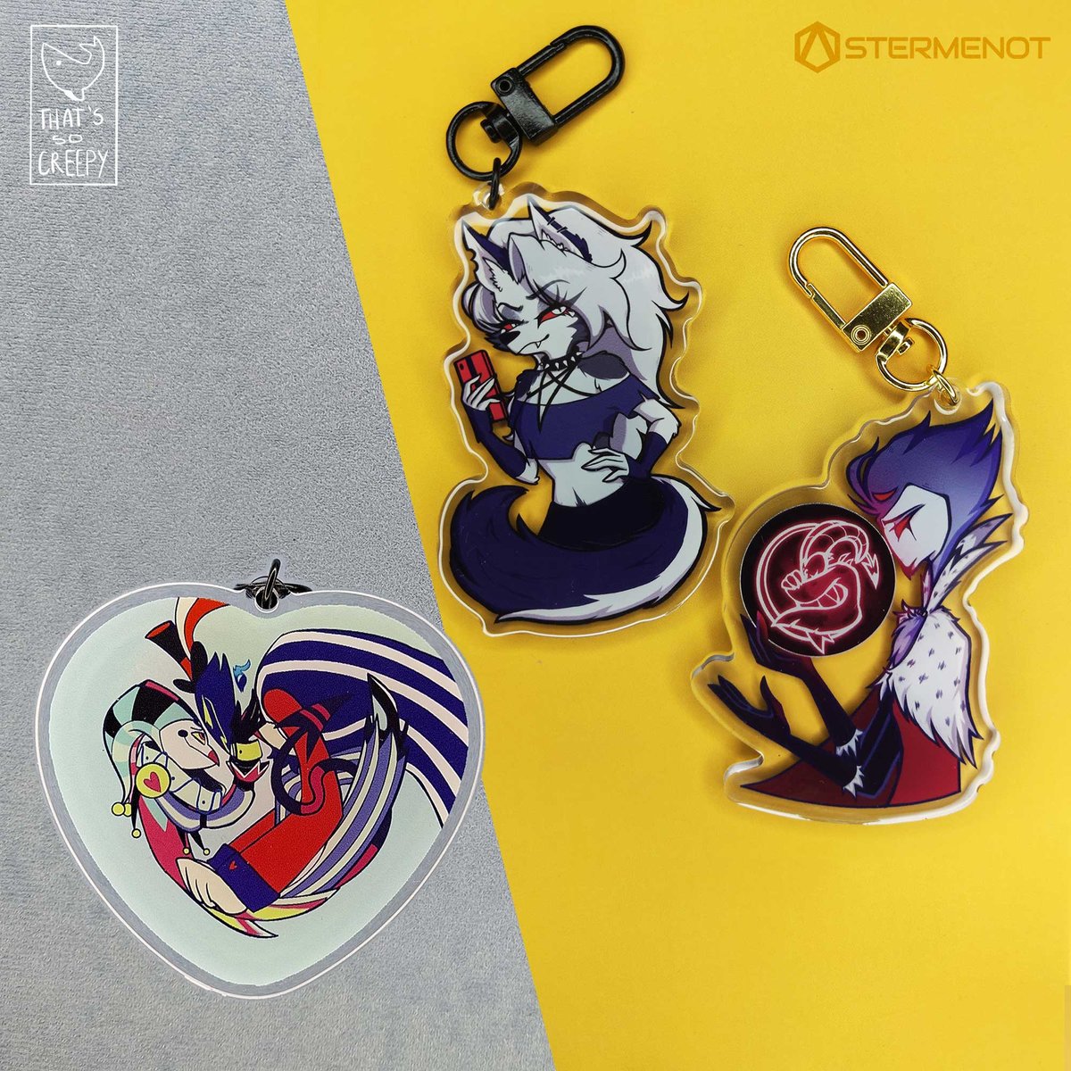 [HELLUVA BOSS] - Stolitz, Fizzmodeus, Loona - keychains | Thatssocreepy ...