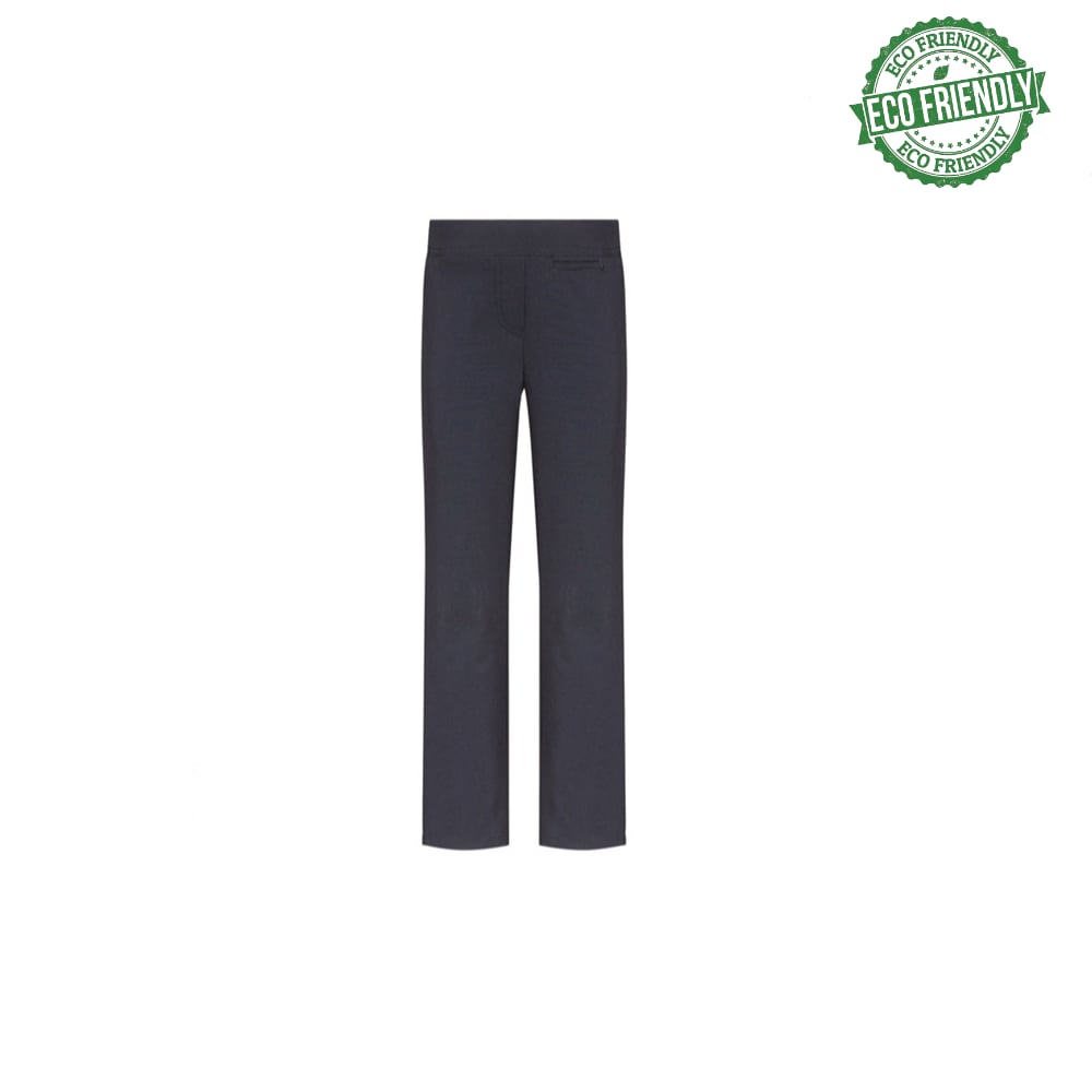 Girls Junior Slim Fit Trousers, Navy | stmaryscambridgeuniform