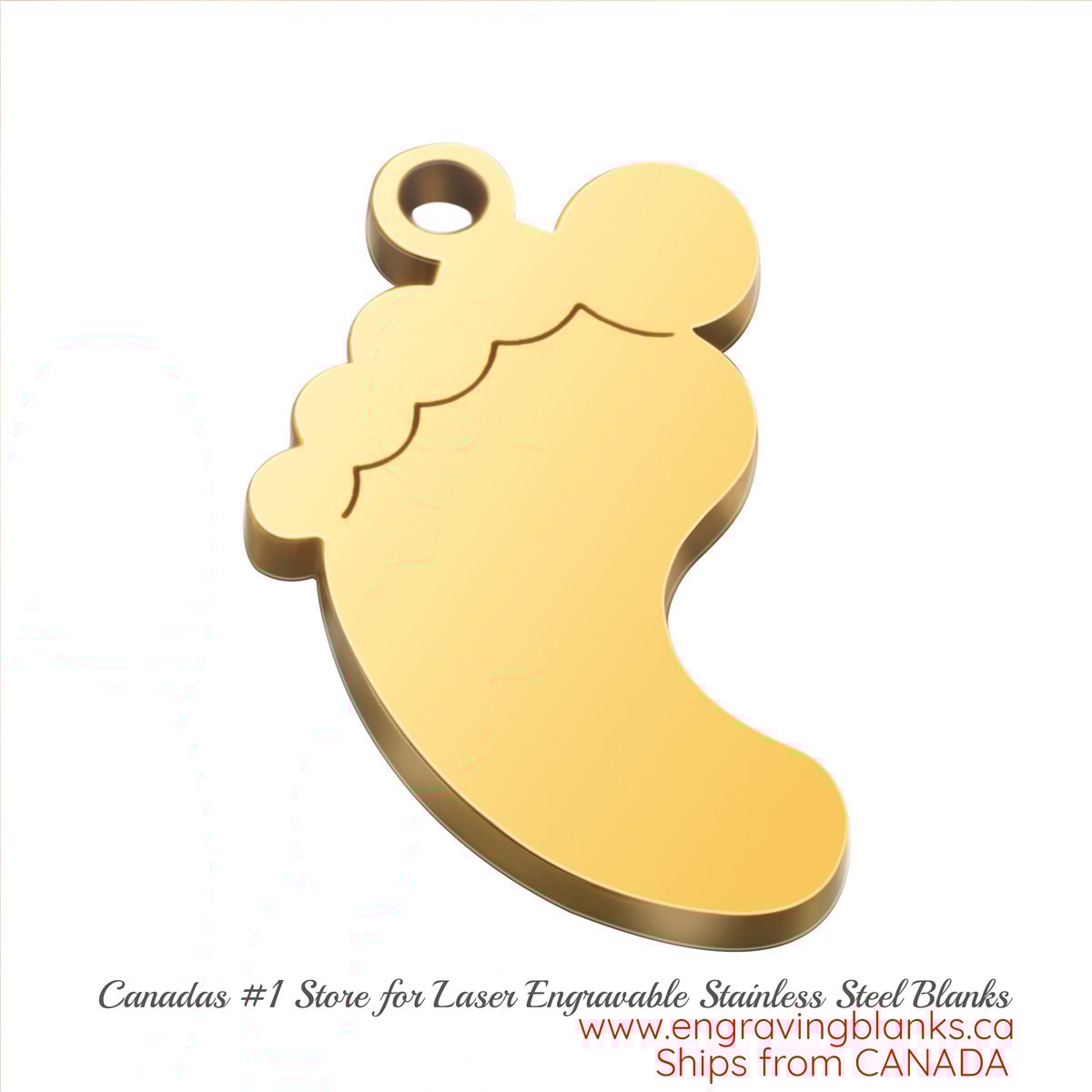 Yellow Gold Blanks | Laser engraving blanks Canada