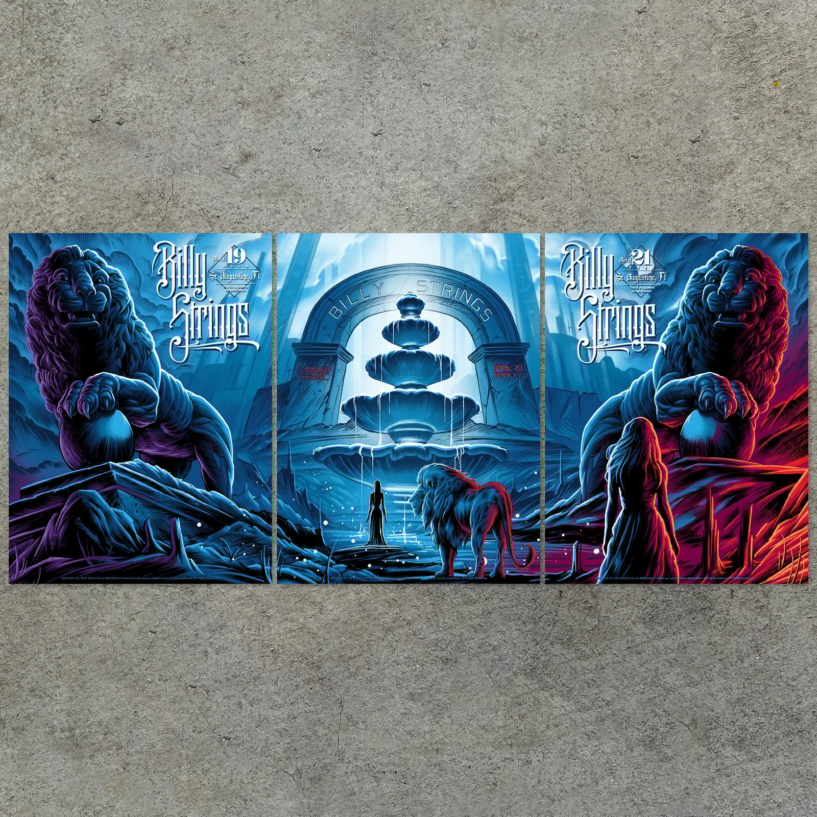 F4D Studios — BS St. Augustine Regular Triptych Posters