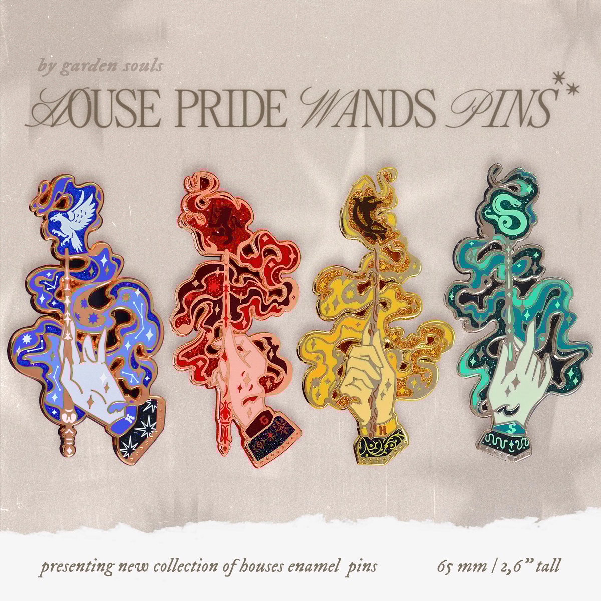 House Wands Pin Set | GardenSouls