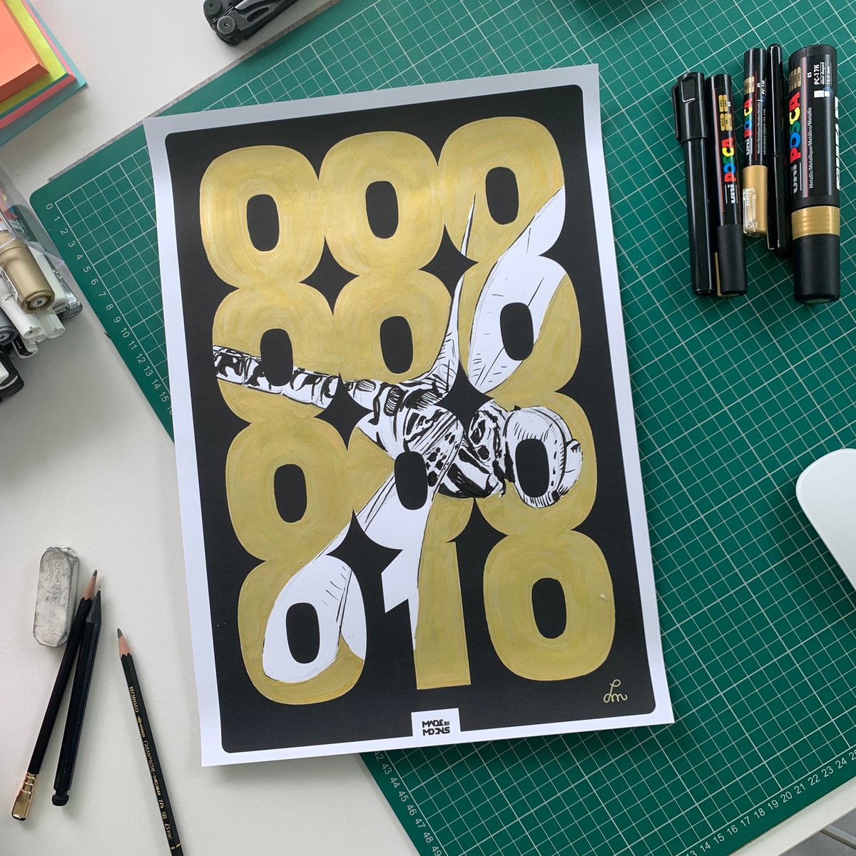 GOLDEN POSTER 000 000 000 010 | Made by Moons