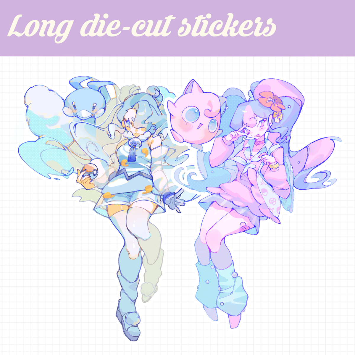 Long die-cut stickers | Myunart