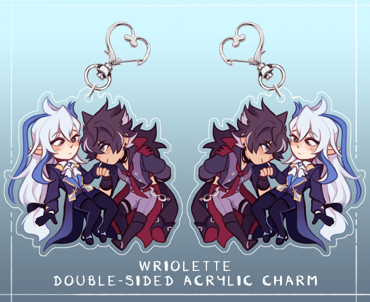 Wriolette | Acrylic Charm | Sunny's shop