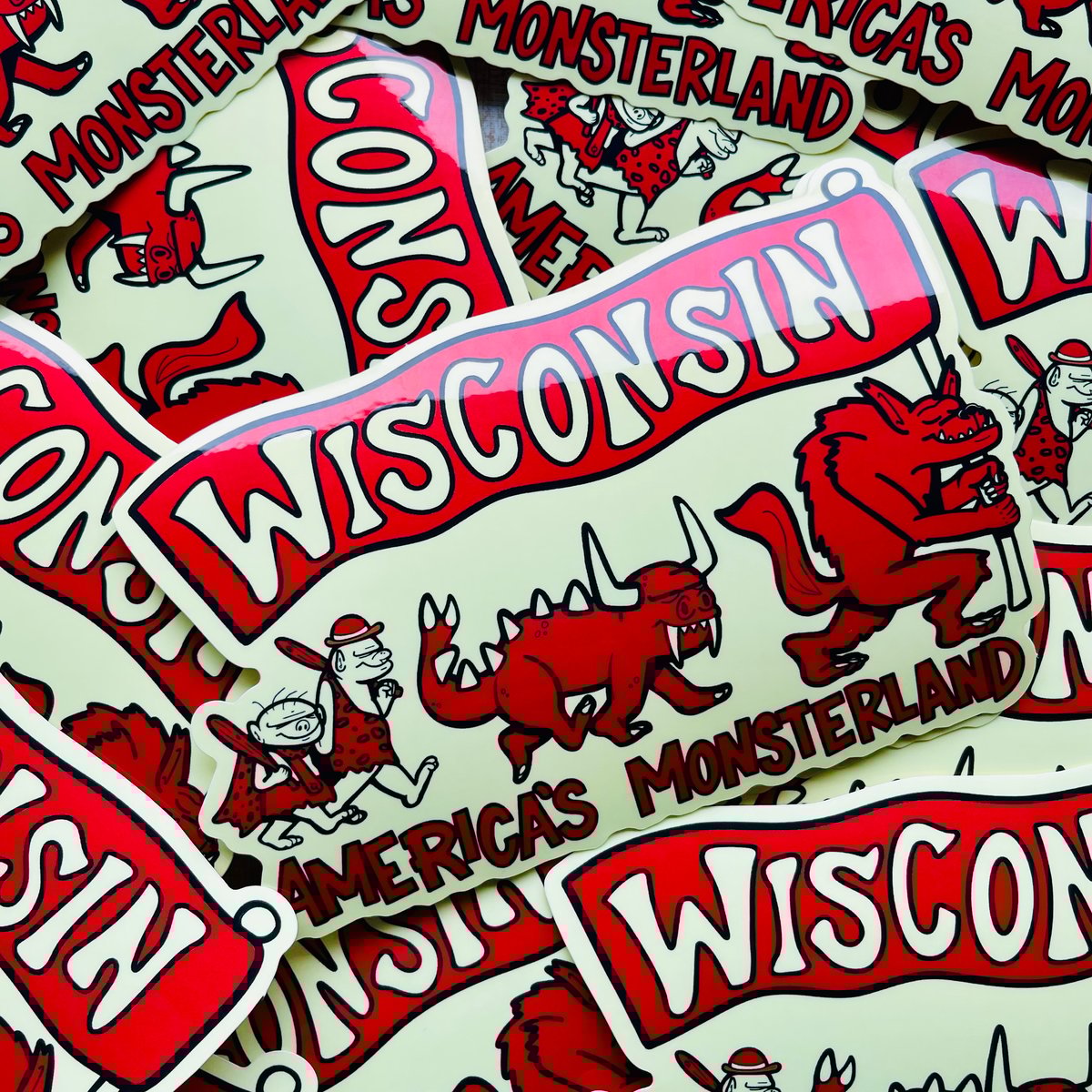 AMERICA'S MONSTERLAND 6" Wisconsin Cryptid Vinyl Bumper Sticker | The ...