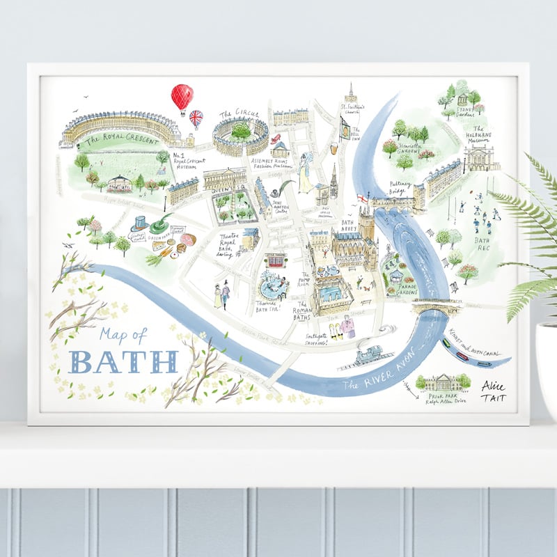 'Map of Bath' | Alice Tait Shop