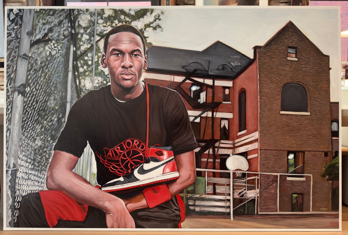 Michael Jordan’s First Nike Shoot | SKW Paintings