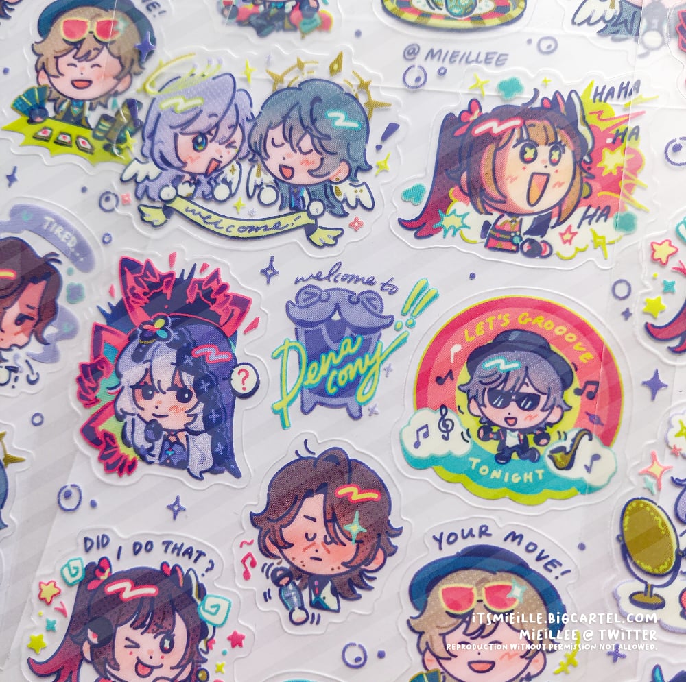 [HSR] Penacony Clear Sticker Sheet | itsmieille's shop!