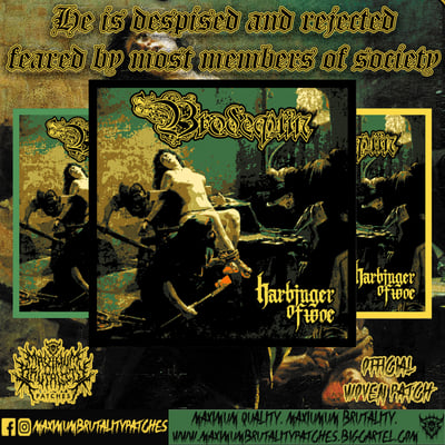 Brodequin "Harbinger of Woe" Official Woven Patch | MaximumBrutalityPatches