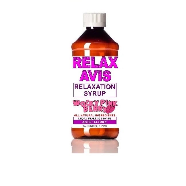 'Wocky' Pink (Berry) Relaxavis Relaxation Syrup (2oz,8oz,16oz) | Relaxavis