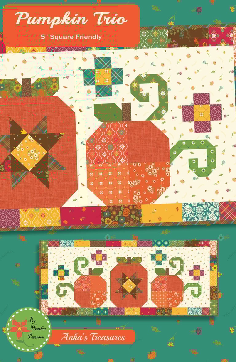 Pumpkin Trio Paper Pattern | Anka's Treasures